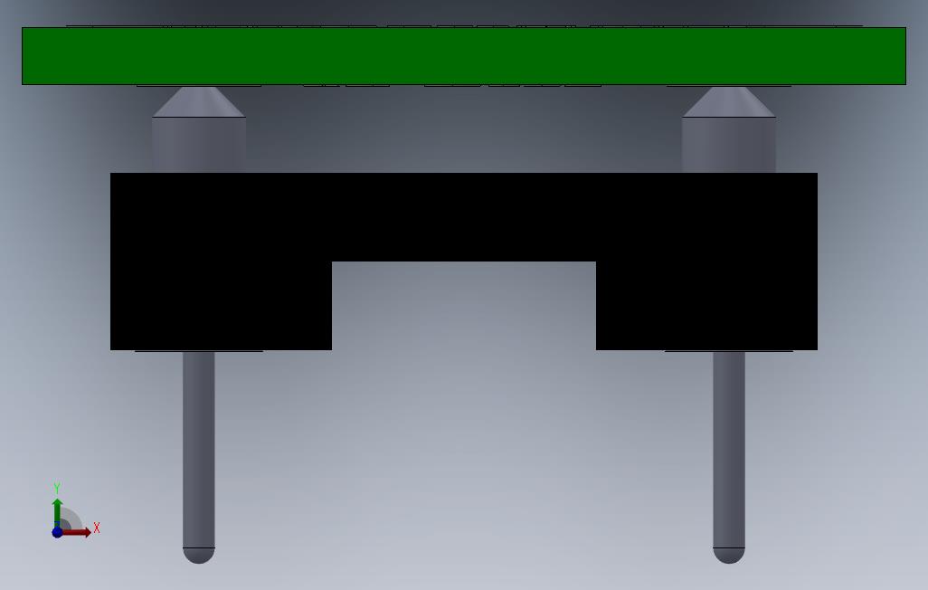 2针，用于电子元件的dip适配器。pa Sod3sm18 2型solidworks 2010模型图纸免费下载 懒石网