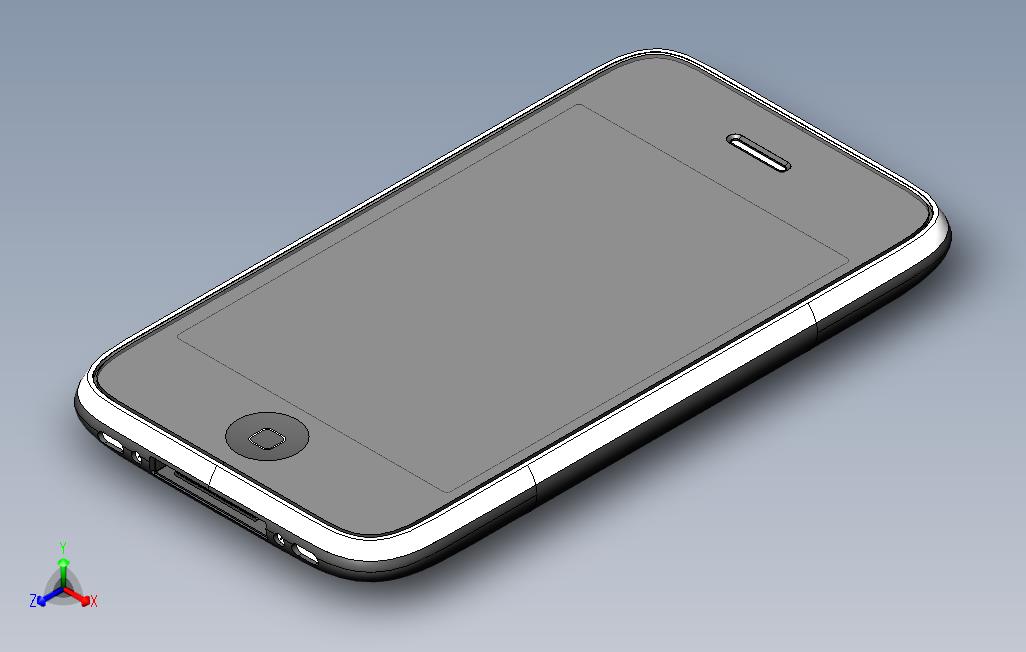 _iPhone3GS_SOLIDWORKS 2011_模型图纸免费下载 – 懒石网