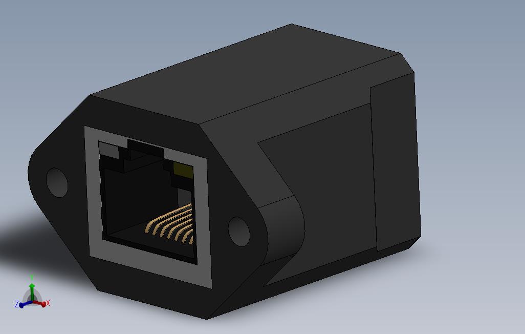 rj45_免费图纸_模型下载 – 懒石网