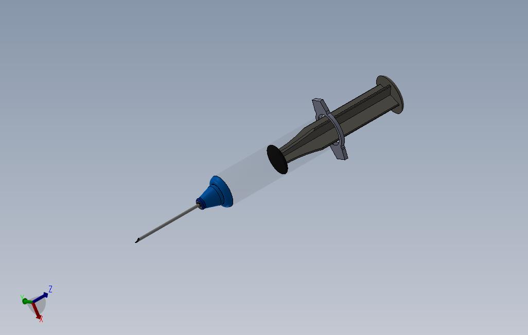 医用注射器solidworks 2016模型图纸免费下载 懒石网