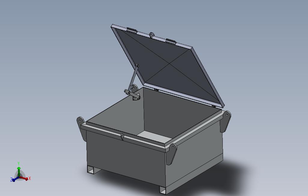 _基德储物箱4x4x2Ft_SOLIDWORKS 2016_模型图纸免费下载 – 懒石网