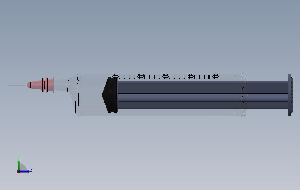 带针医用注射器solidworks 2015模型图纸免费下载 懒石网