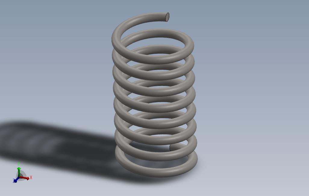 弹簧solidworks 2014模型图纸免费下载 懒石网