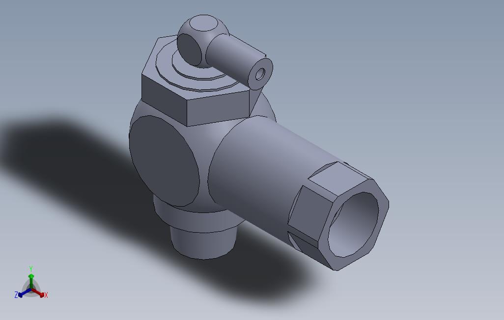 截止阀，12nptsolidworks 2016模型图纸免费下载 懒石网