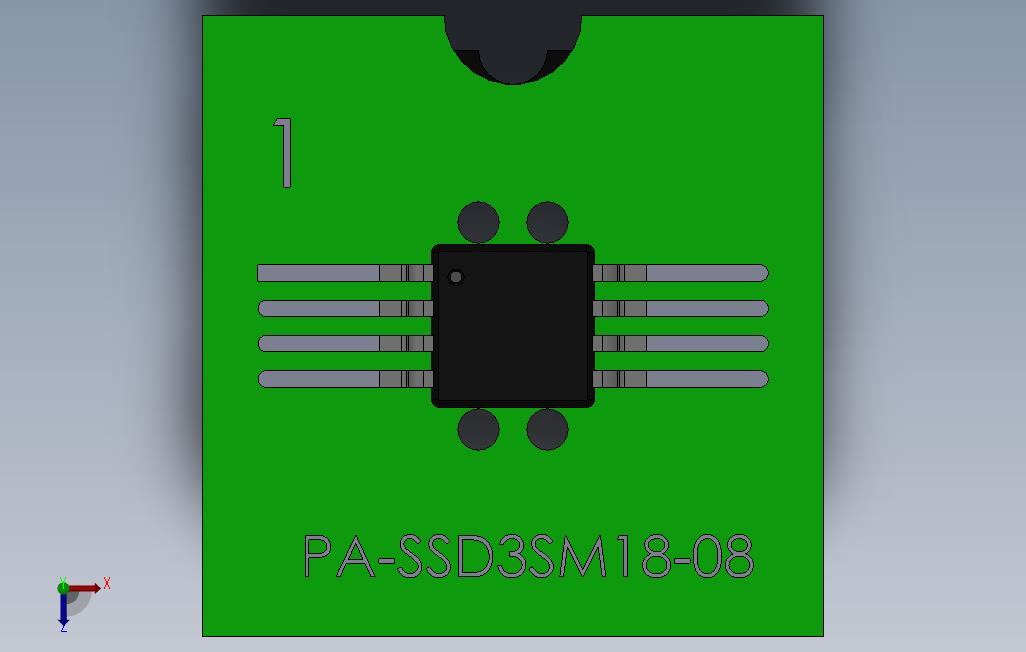 8针ssopmsoptssop到适用于电子元件的dip适配器pa Ssd3sm18 8solidworks 2010模型图纸免费下载 懒石网