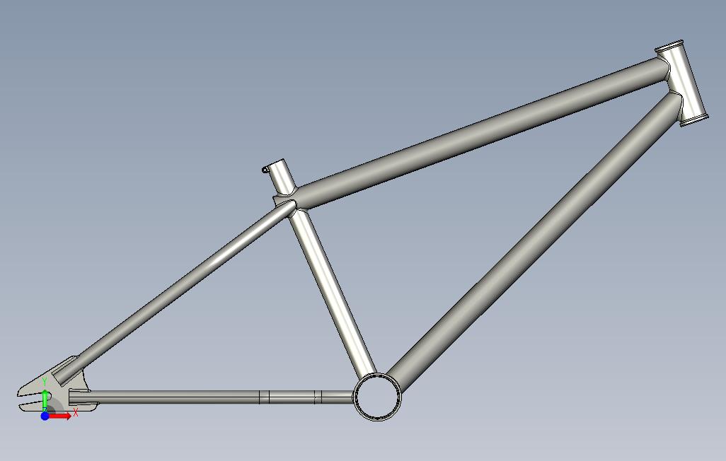 Bmxframe124车架step模型图纸免费下载 懒石网