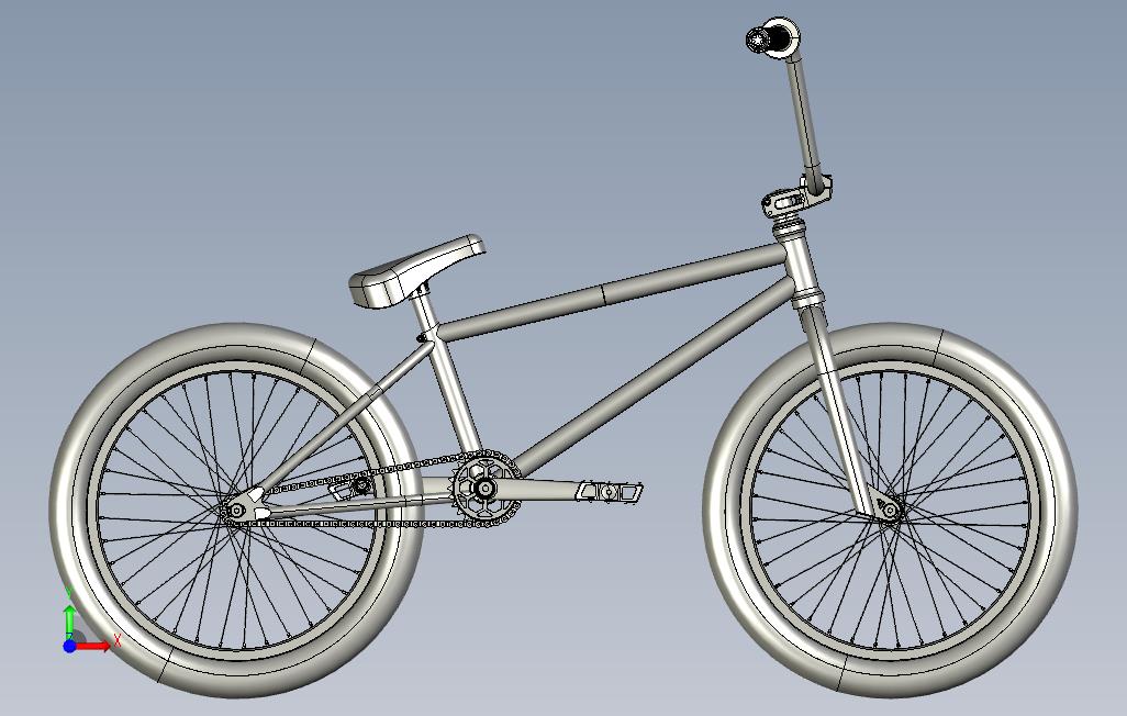 _Bmx_STEP_模型图纸免费下载 – 懒石网