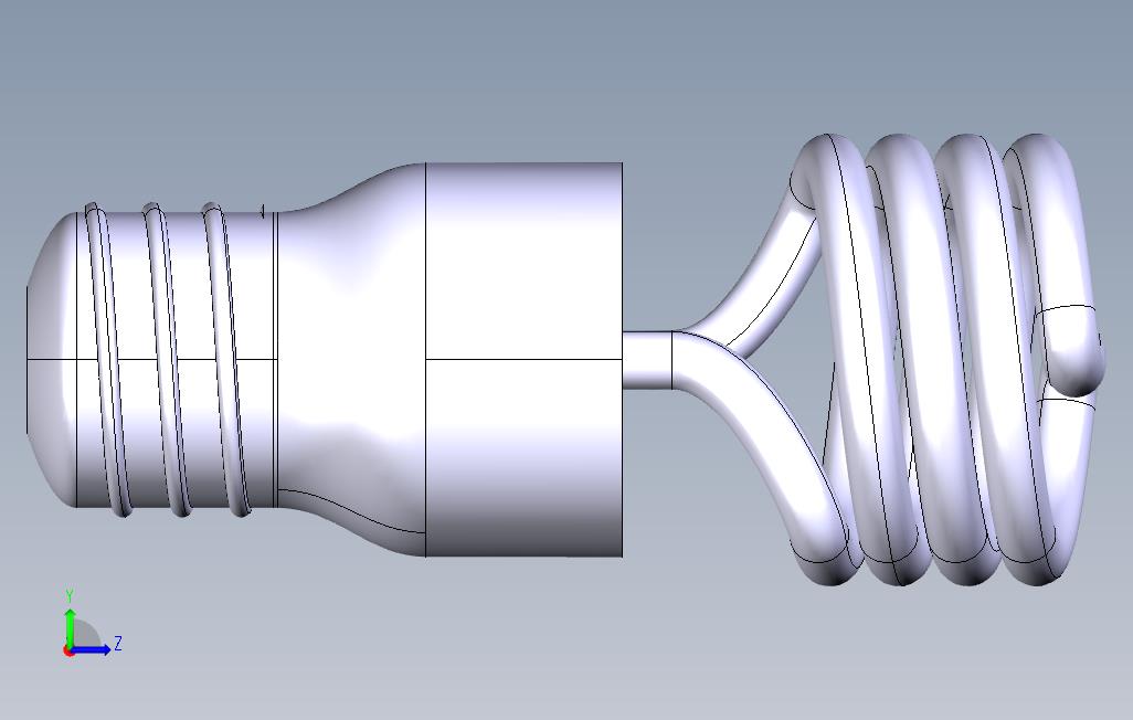 CFL灯泡_1_CATIA_模型图纸免费下载 – 懒石网