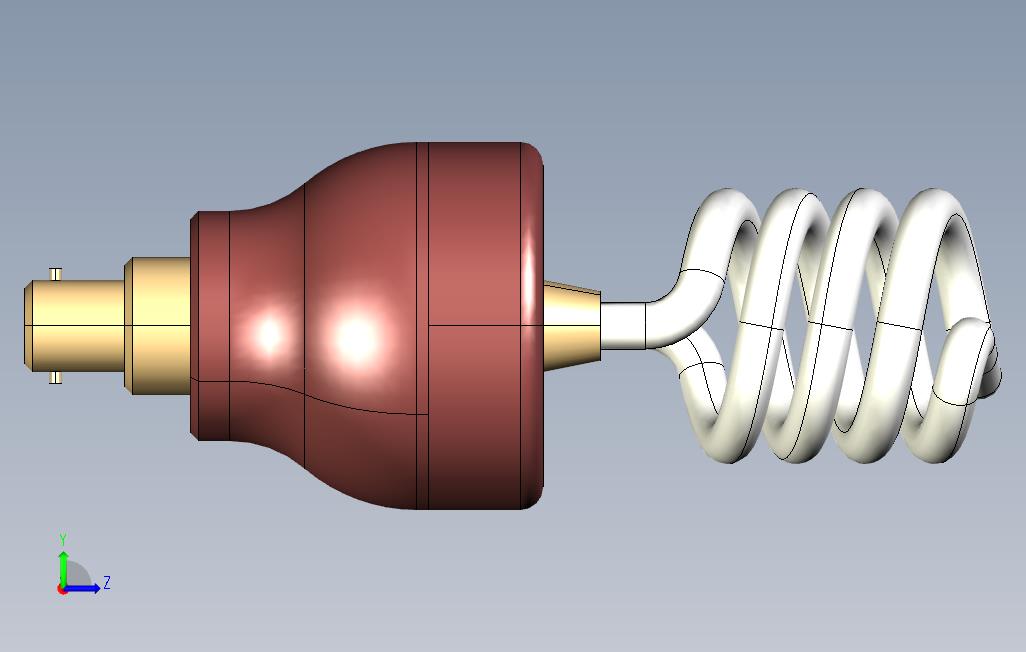 CFL灯泡1234_CATIA_模型图纸免费下载 – 懒石网