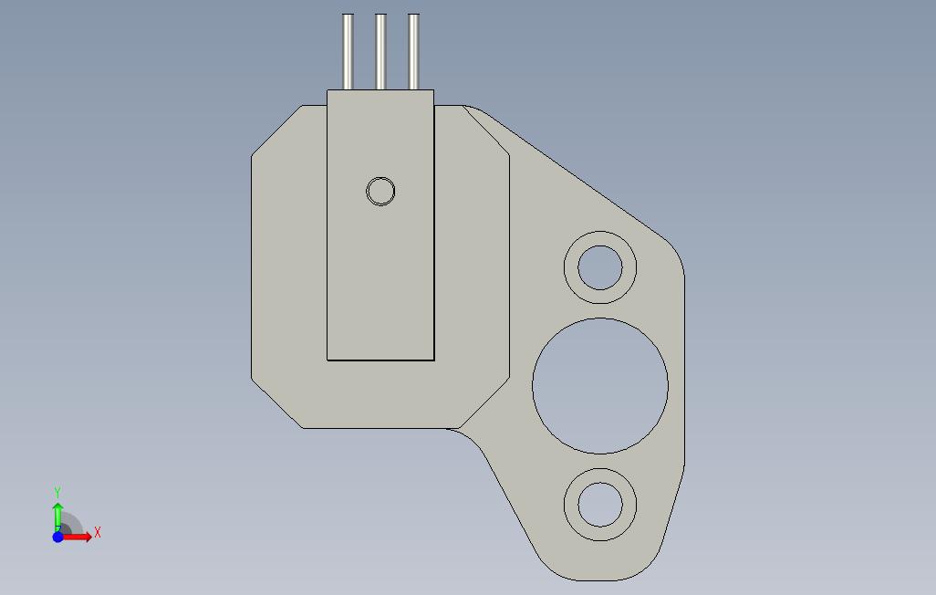 Ender3灯丝跳动传感器支座inventor模型图纸免费下载 懒石网