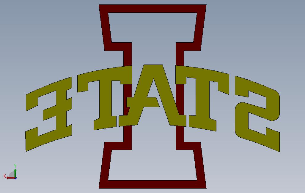 ISU徽标_SOLIDWORKS 2015_模型图纸免费下载 – 懒石网