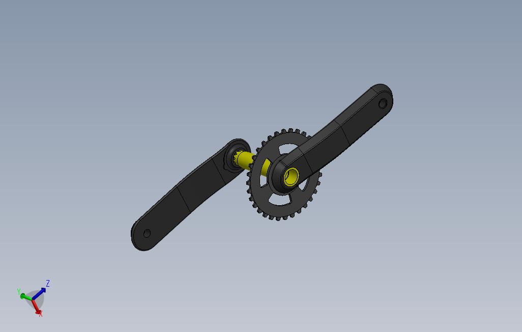 Srmmtb曲柄组solidworks 2017模型图纸免费下载 懒石网