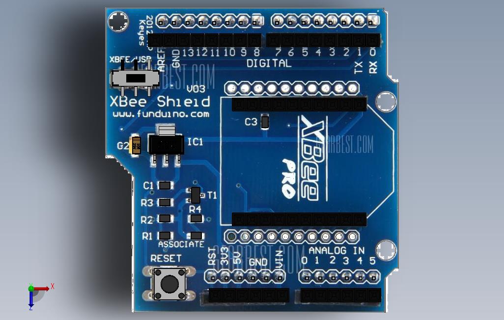 xbee防护罩_SOLIDWORKS 2016_模型图纸免费下载 – 懒石网