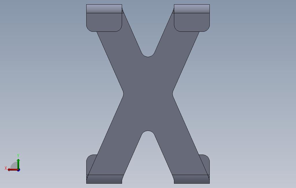 X支架solidworks 2013模型图纸免费下载 懒石网
