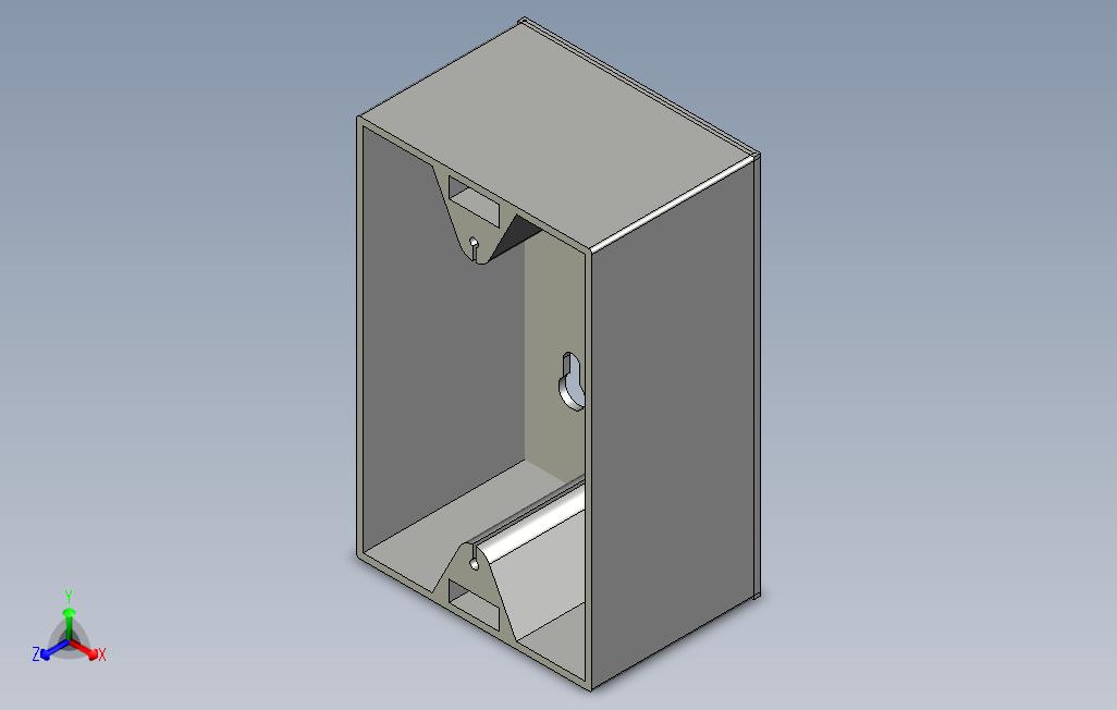 低压电气墙箱（背箱或网络箱）_STEP_模型图纸免费下载 – 懒石网