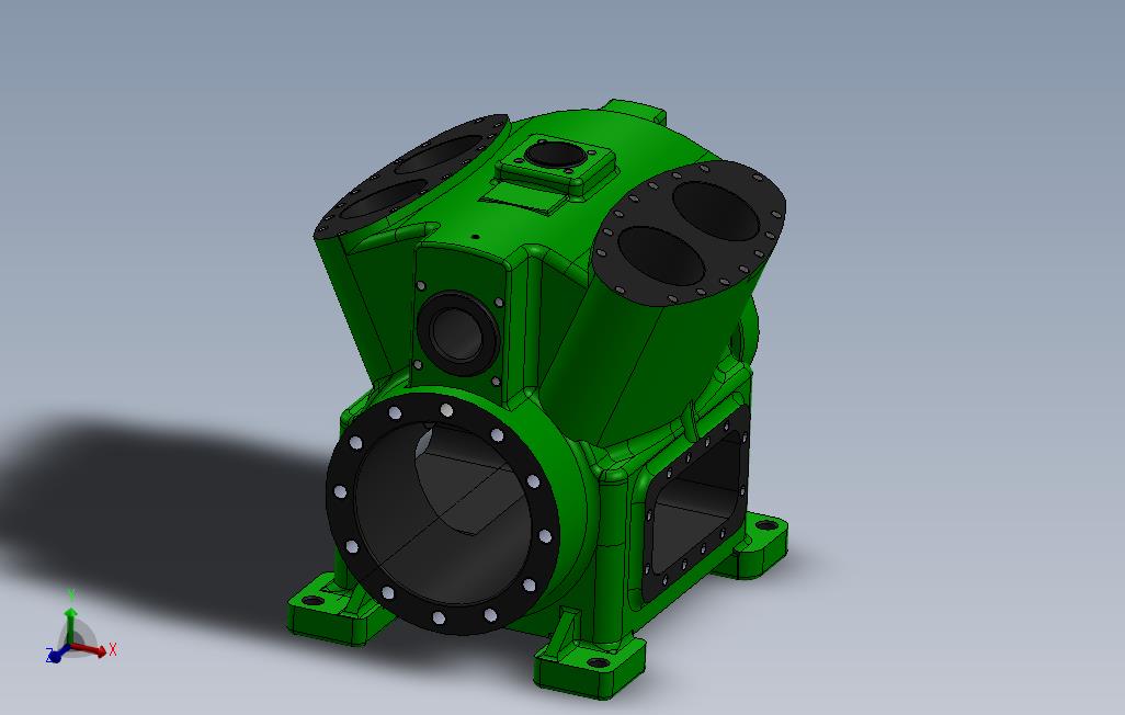 制冷压缩机组solidworks 2011模型图纸免费下载 懒石网