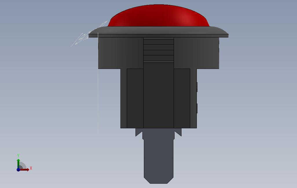 圆形单极翘板开关solidworks 2018模型图纸免费下载 懒石网