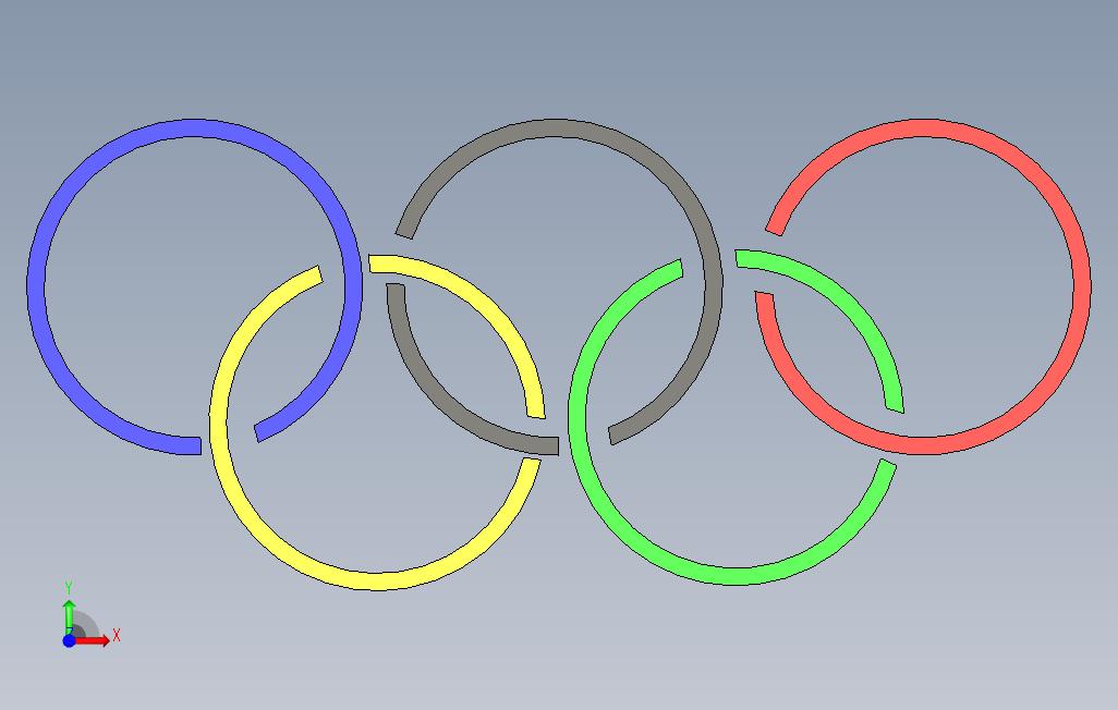 奥林匹克标志_Inventor_模型图纸免费下载 – 懒石网