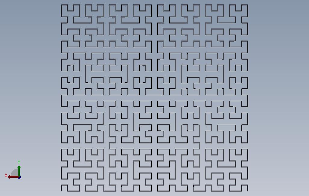 希尔伯特曲线__模型图纸免费下载 – 懒石网