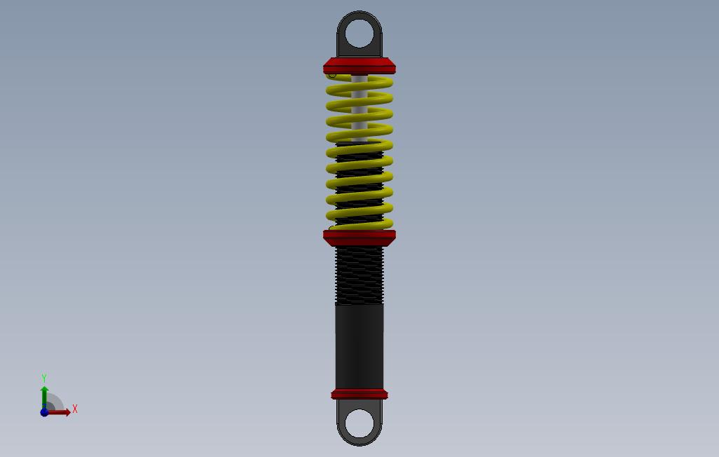 带动态弹簧的减震器solidworks 2017模型图纸免费下载 懒石网