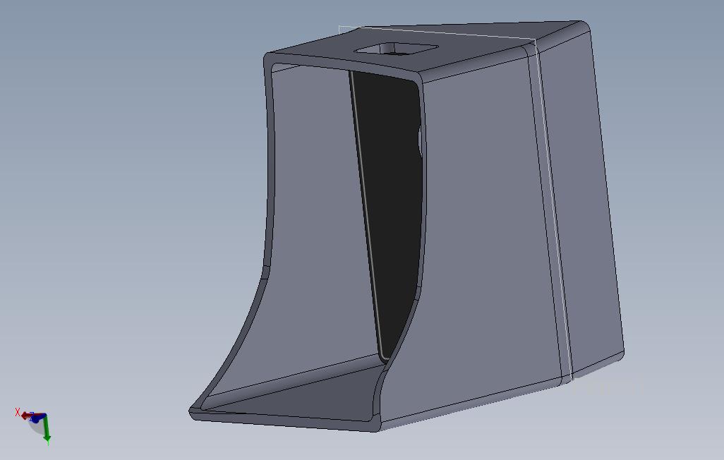 带遮阳板的换档指示灯壳体（lhd方向） Solidworks 2016 模型图纸免费下载 懒石网