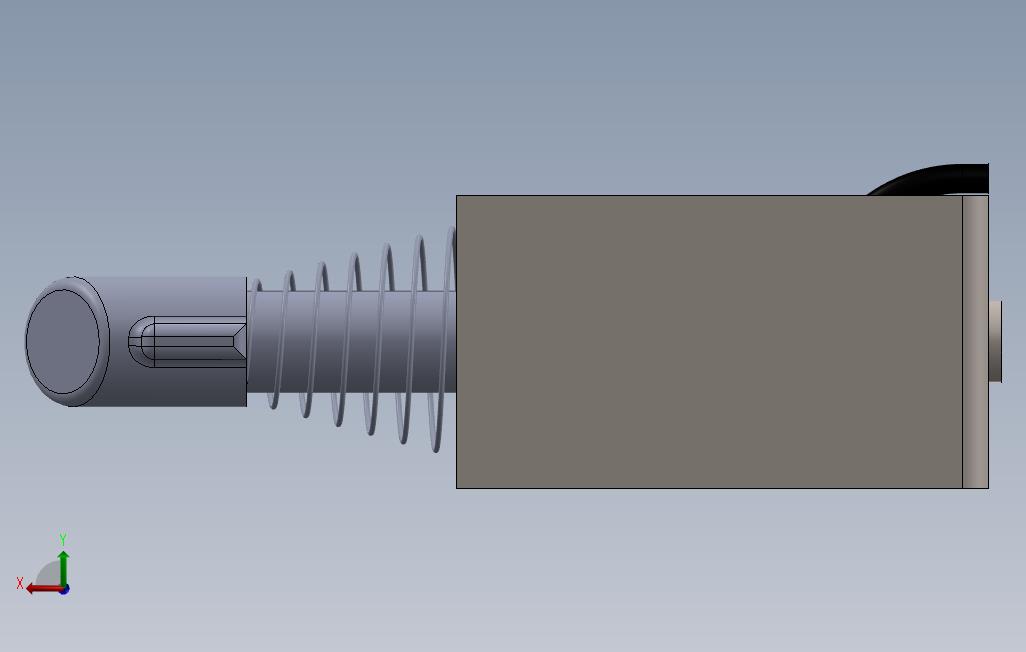 带锁闩的微型线性螺线管46vsolidworks 2013模型图纸免费下载 懒石网