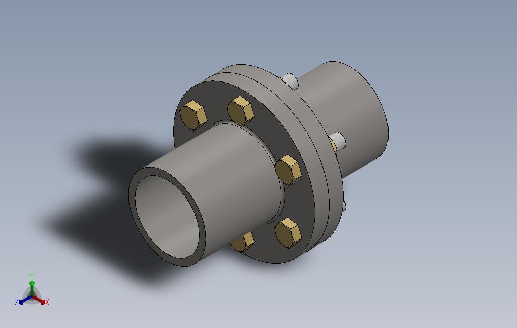 法兰联轴器12solidworks 2016模型图纸免费下载 懒石网
