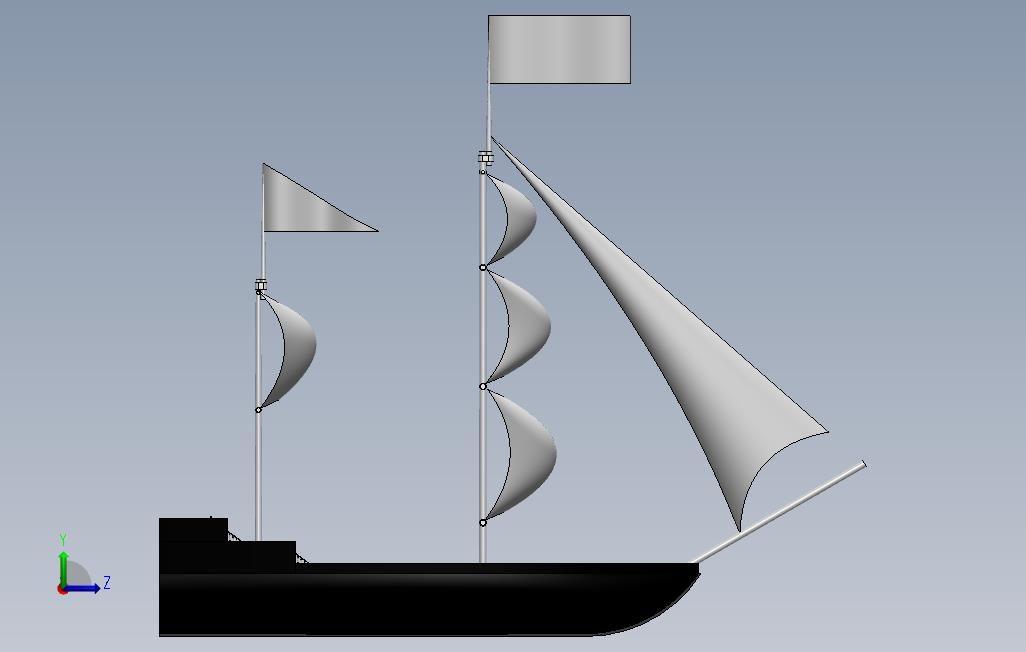 海盗船solidworks 2015模型图纸免费下载 懒石网
