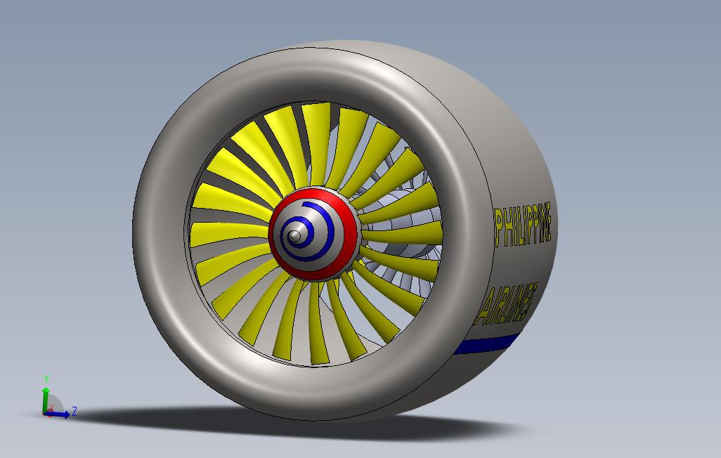 涡轮喷气发动机总成solidworks 2016模型图纸免费下载 懒石网