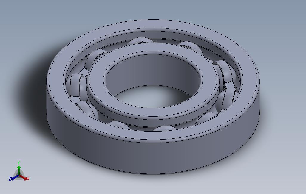 滚珠轴承1solidworks 2017模型图纸免费下载 懒石网