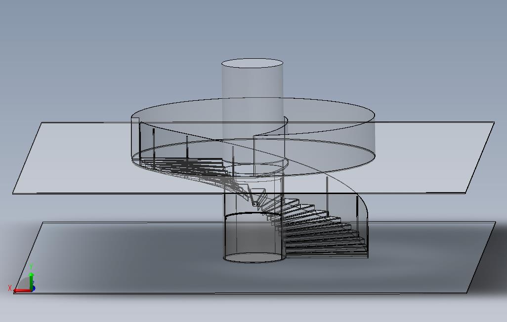 玻璃升降梯solidworks 2014模型图纸免费下载 懒石网