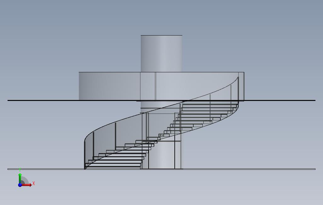 玻璃升降梯solidworks 2014模型图纸免费下载 懒石网