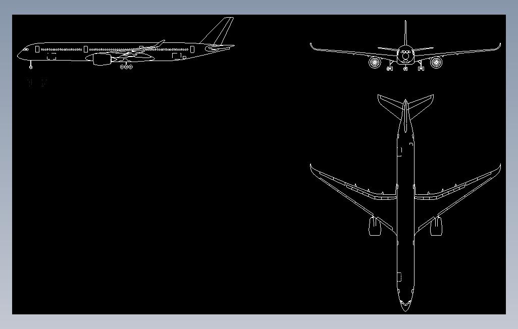 空客A310_AutoCAD_模型图纸免费下载 – 懒石网