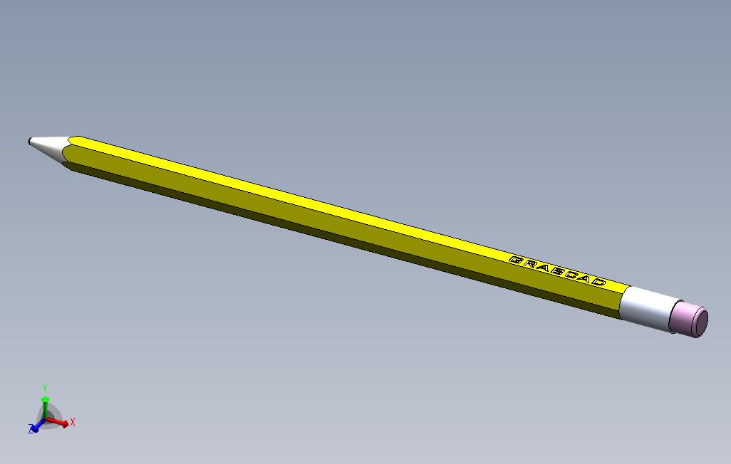 简单的铅笔1solidworks 2012模型图纸免费下载 懒石网
