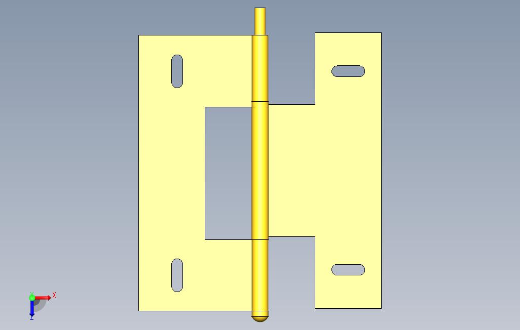 简单铰链solidworks 2011模型图纸免费下载 懒石网
