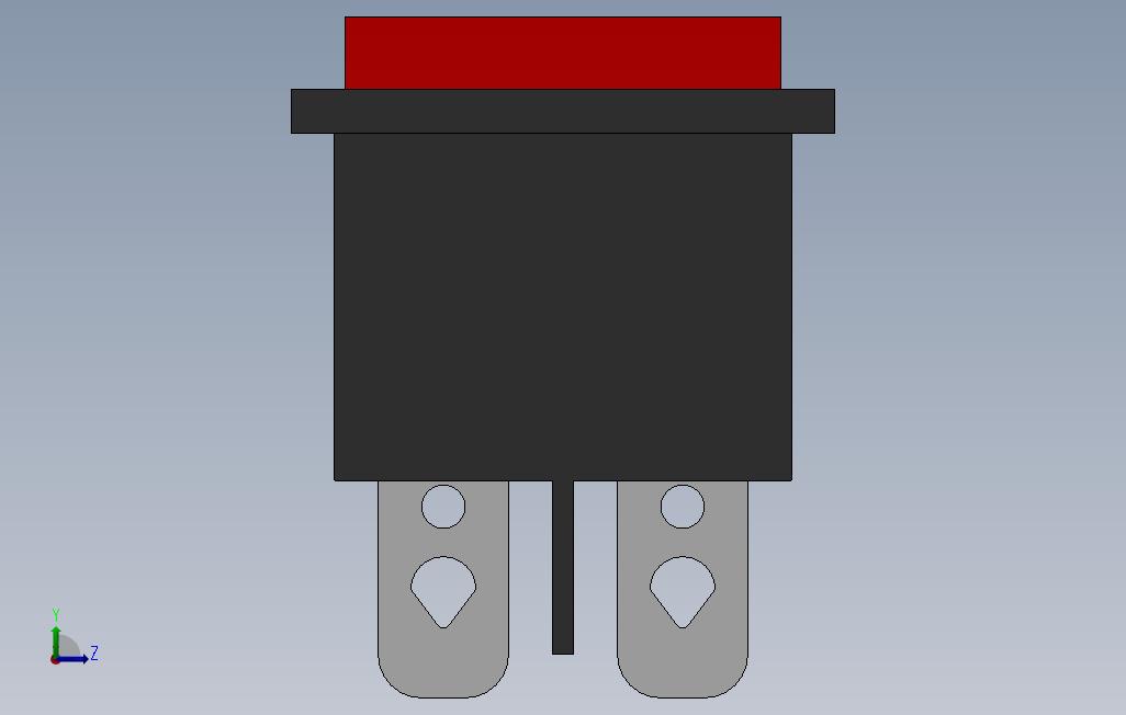 红色按钮摇臂开关solidworks 2016模型图纸免费下载 懒石网