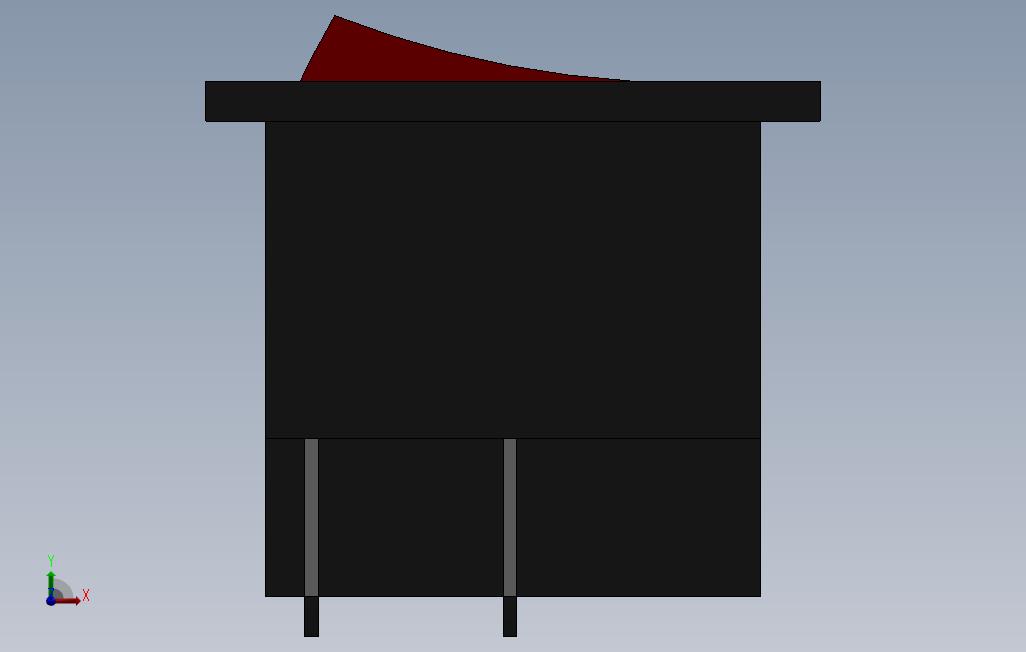 红色按钮摇臂开关solidworks 2016模型图纸免费下载 懒石网
