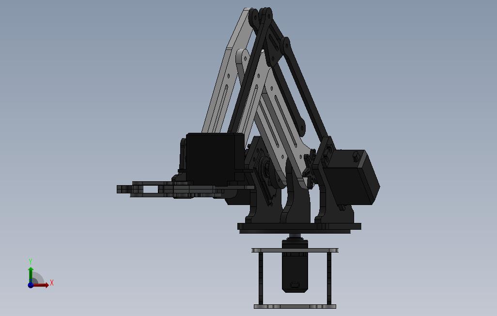 组件机器人arm3dof带丙烯酸的机器人手臂3dofsolidworks 2013模型图纸免费下载 懒石网