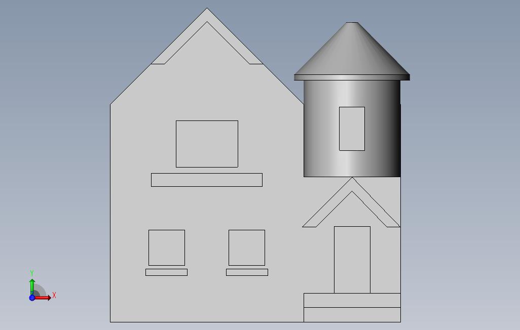 维多利亚时代的房子1solidworks 2017模型图纸免费下载 懒石网