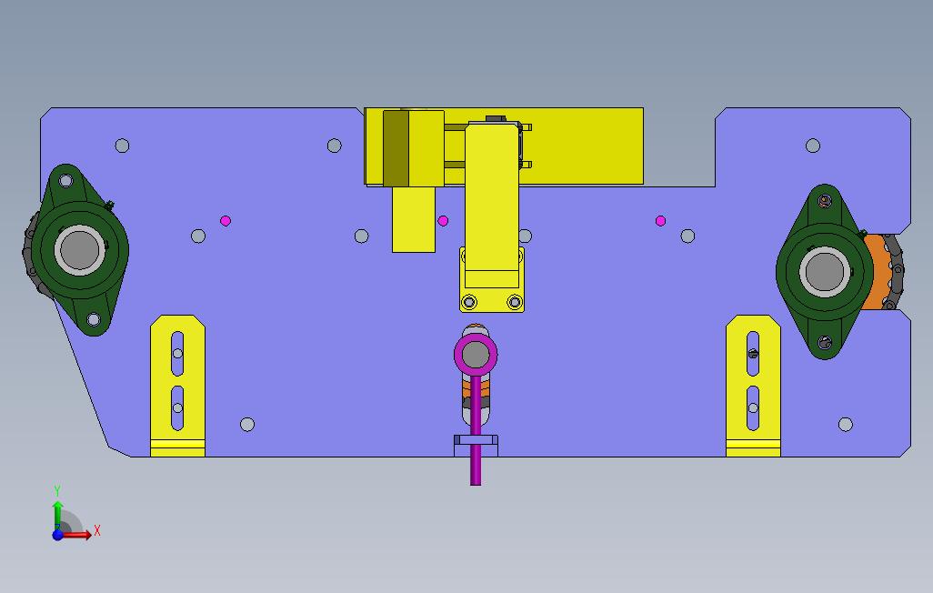 链式输送机间距4排solidworks 2014模型图纸免费下载 懒石网