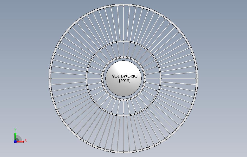 风扇格栅solidworks 2018模型图纸免费下载 懒石网