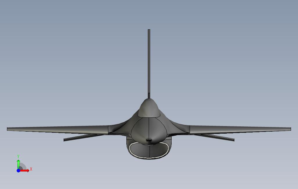 F-16飞机的CFD分析_STEP_模型图纸免费下载 – 懒石网