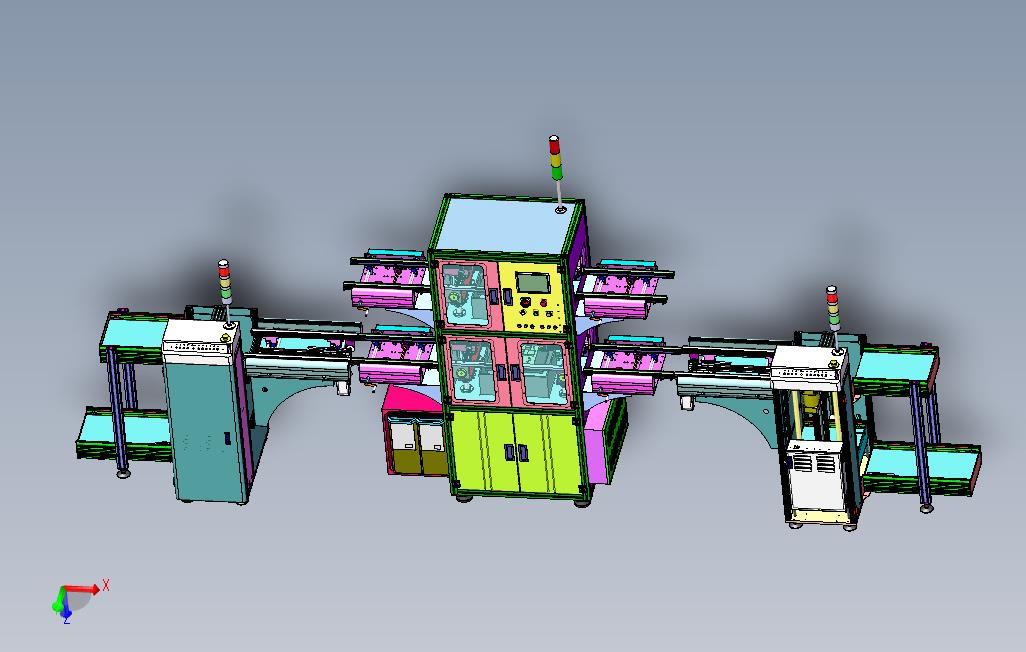 SMT在线式ICT和FCT双层多功能自动测试机设备_SOLIDWORKS 2013_模型图纸免费下载 – 懒石网