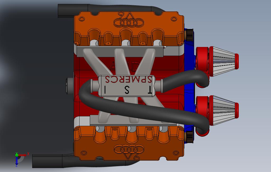 V6发动机TSI_SOLIDWORKS 2015_模型图纸免费下载 – 懒石网