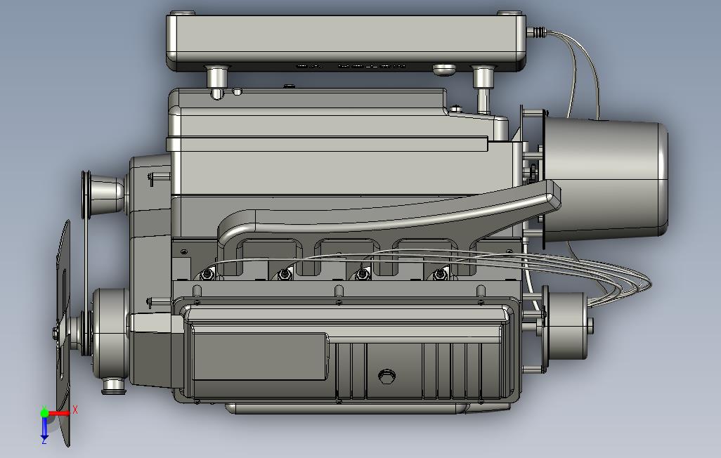 V8发动机_STEP_模型图纸免费下载 – 懒石网