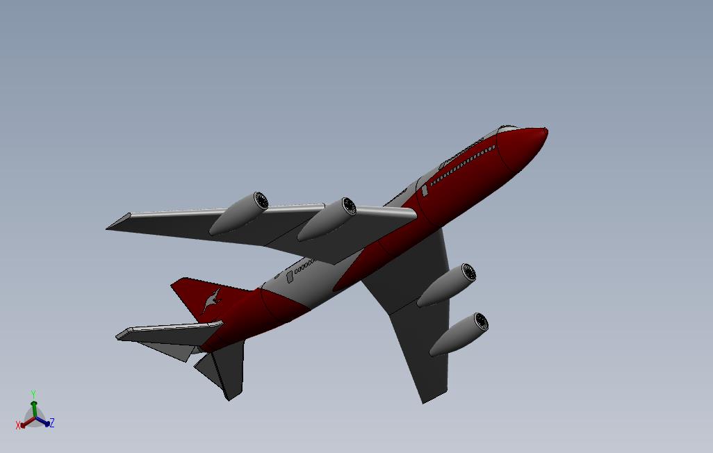 波音747solidworks 2013模型图纸免费下载 懒石网