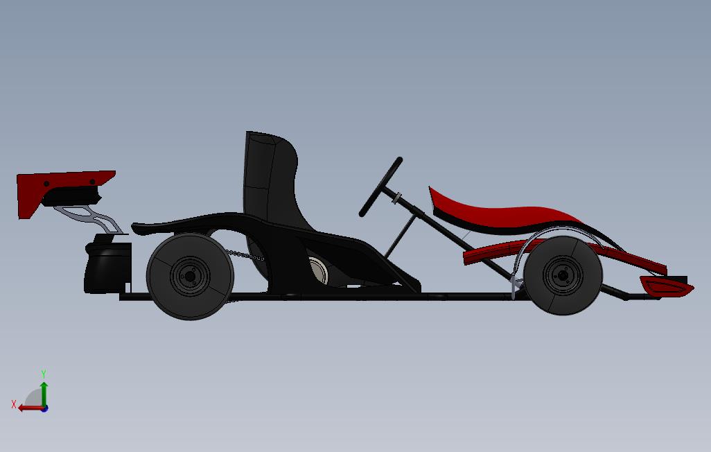 电动卡丁车solidworks 2016模型图纸免费下载 懒石网