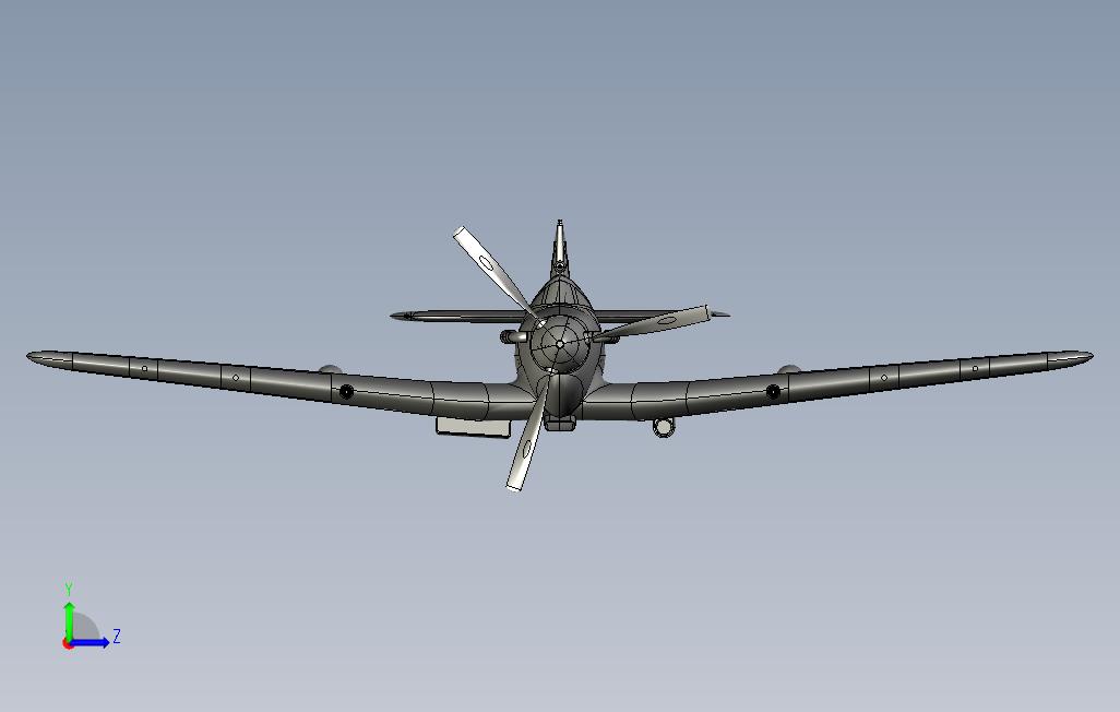 Spitfire喷火式战斗机_STEP_模型图纸免费下载 – 懒石网