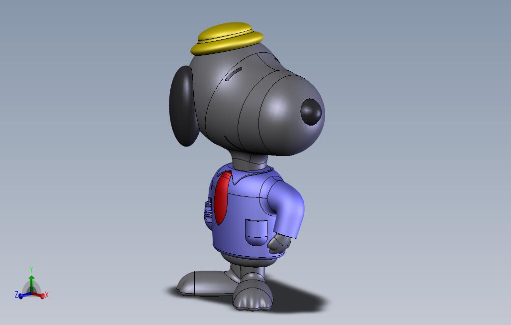 史努比_SOLIDWORKS 2007_模型图纸免费下载 – 懒石网