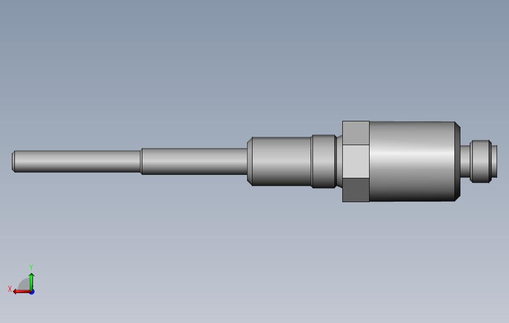 螺纹式温度传感器solidworks 2014模型图纸免费下载 懒石网